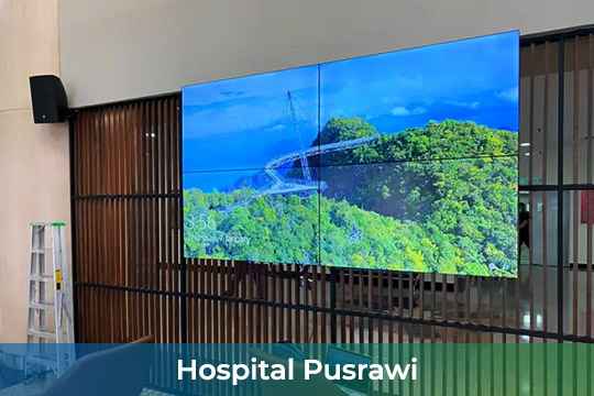 Hospital Pusrawi Video Wall - Videowall Digital Display | Big Screen Media