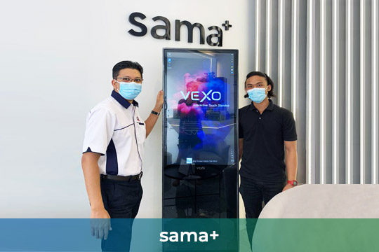 sama+ - Interactive Touch Standee | Big Screen Media