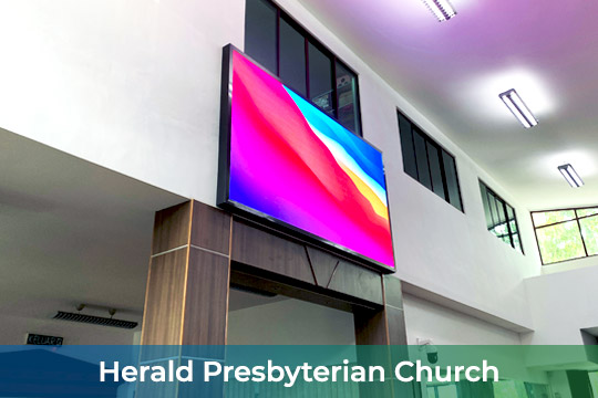 LED Display in Church - P2.5 Indoor LED - Herald Presbyterian Church