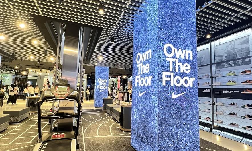 Nike Pavilion Kuala Lumpur | P3 & P4 Retail LED Screens | Pillar LED