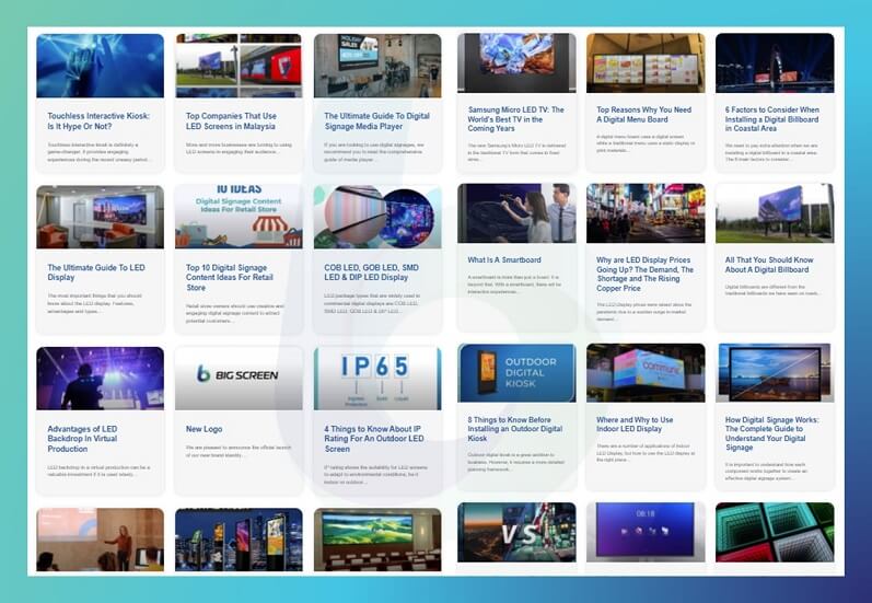 LED Screen Blog - Smartboard, Digital Signage & LED | Big Screen Media