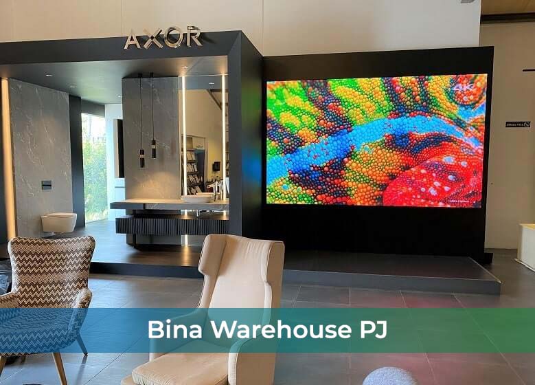 Bina Warehouse - P2.5 LED Display at Kitchen & Bathroom Showroom