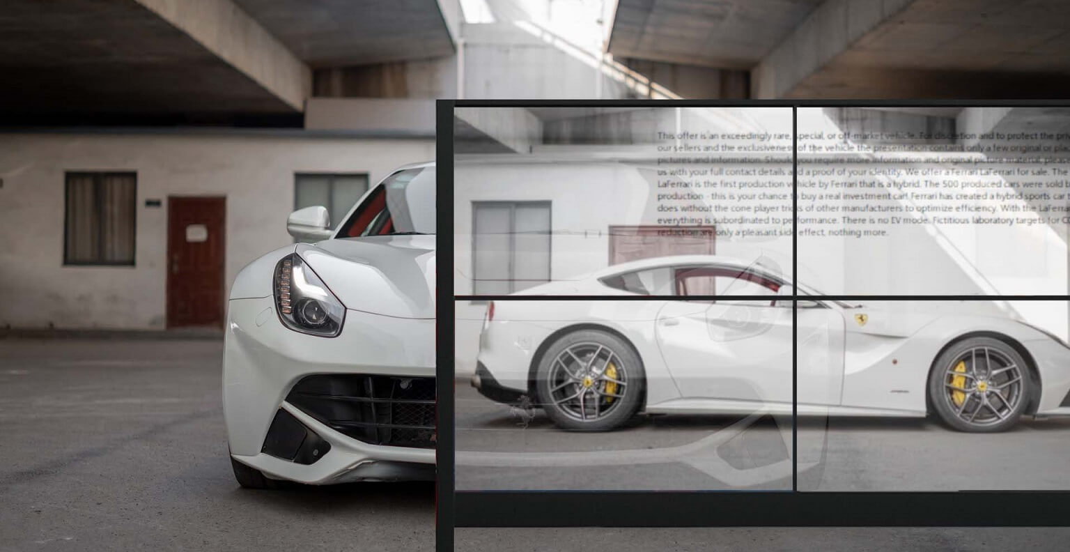 Transparent OLED Signage | T-OLED Display | See-through OLED Screen