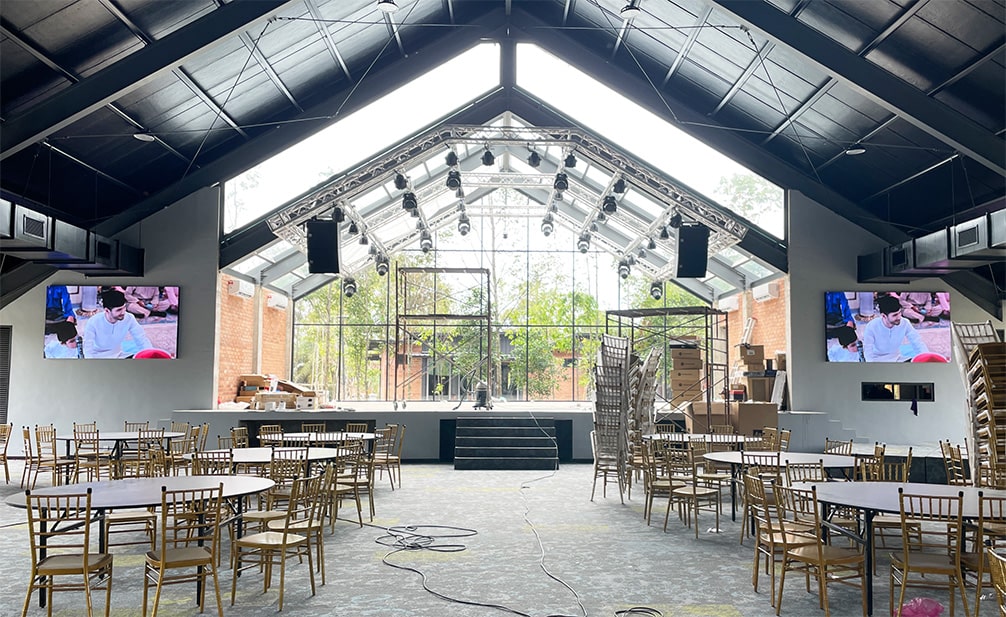Elissa Garden Hall, Kedah | 4 x P2.5 LED Screen | Kasyaf Bina Sdn Bhd