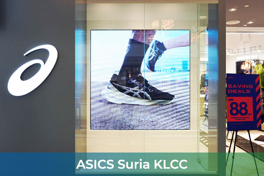 ASICS Suria KLCC | P2.5 LED Screens | Retail