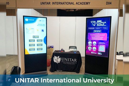 UNITAR University | VEXO Single-sided Digital Standee 43", 55"