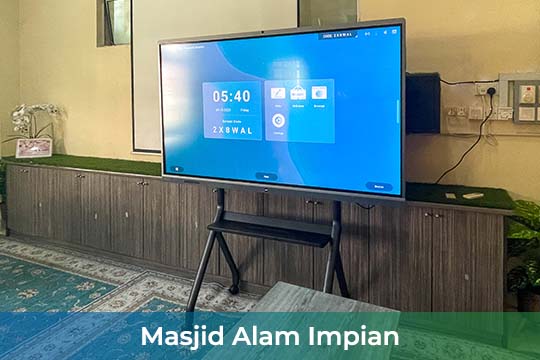 Masjid Alam Impian | VEXO Smartboard V7X 75"