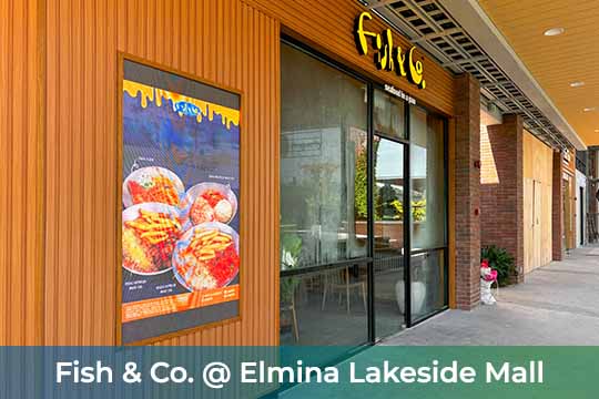 Fish & Co. Elmina Lakeside Mall | P2.5 Outdoor LED Screen