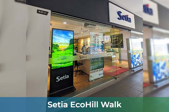 Setia EcoHill Walk | VEXO Single-sided Digital Standee 55"