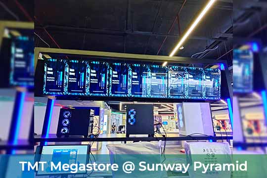 TMT Megastore Sunway Pyramid | VEXO Digital Signage 43"