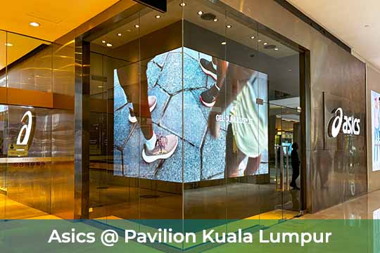 Asics at Pavilion Kuala Lumpur | P2.5 Indoor LED Screen
