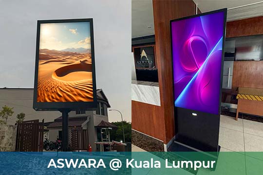 ASWARA at Kuala Lumpur | VEXO Single-Sided Digital Standee
