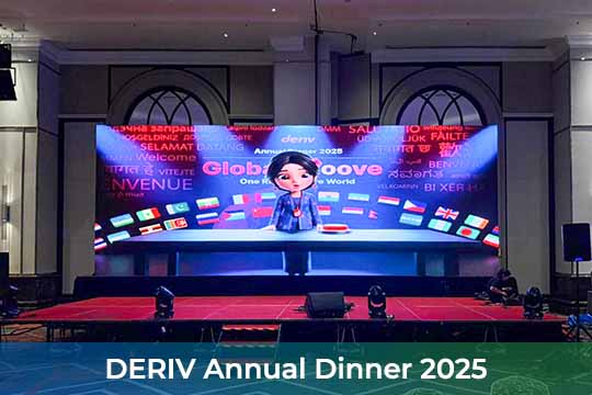 DERIV Annual Dinner 2025 | Indoor LED Screen Rental